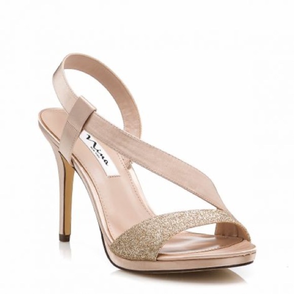 Nina | Shoes | Nina New York Robina Ys Gold Glitter Sz 9 Stiletto Heels ...